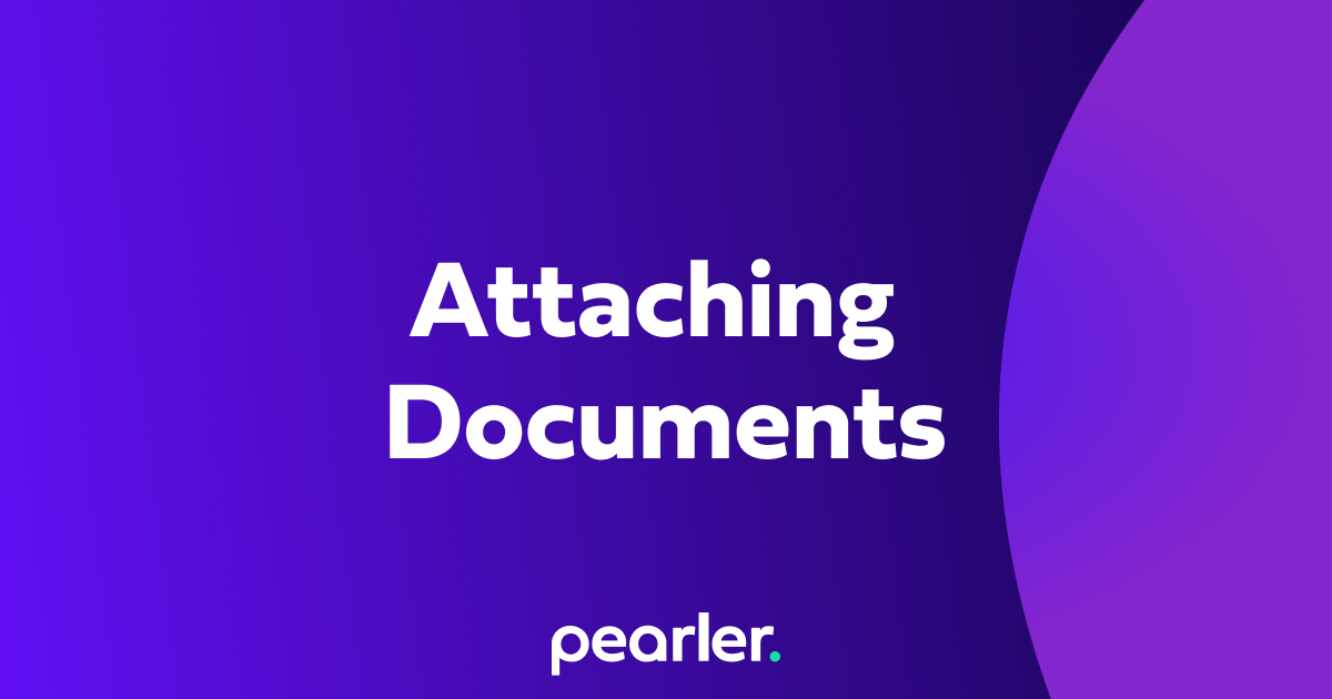 How to attach documents to a Question in Pearler