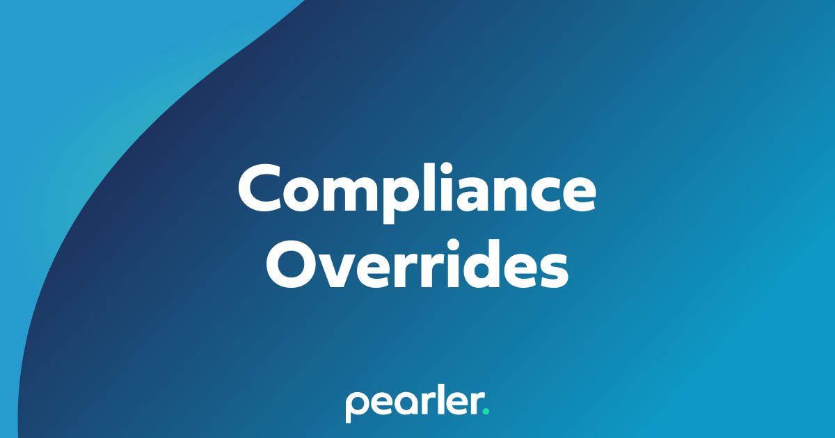 Manage Compliance Overrides