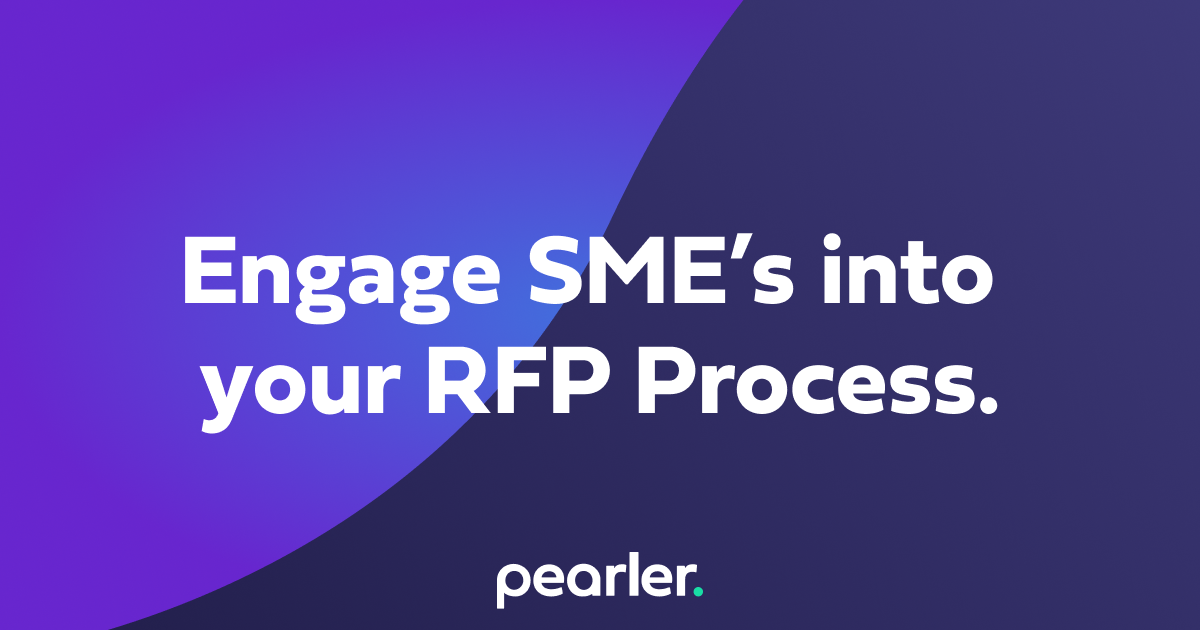 Get your SME's engaged in the RFP Process