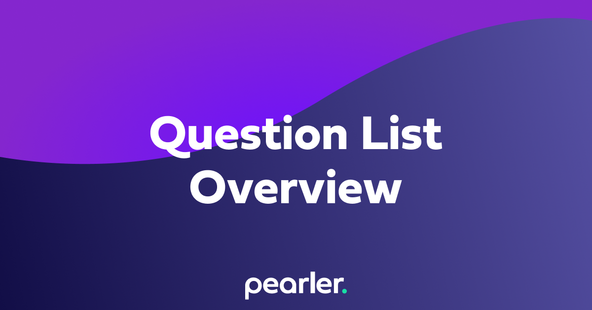 Question List Overview